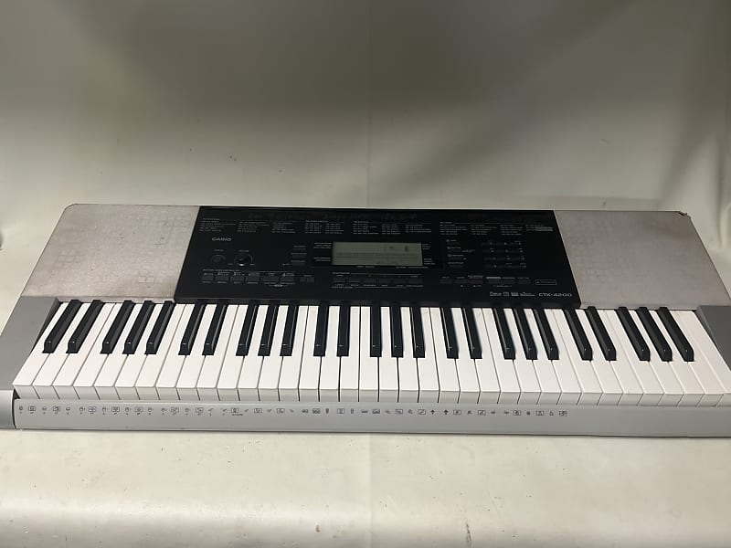 Casio CTK-4200 61-Key Portable Keyboard 2000s - GRAY | Reverb