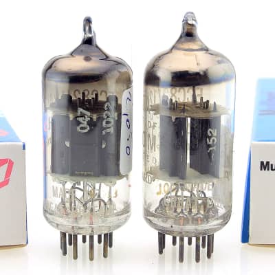 2 pcs. 1960's MULLARD ECC82 12AU7 VACUUM TUBES | Reverb