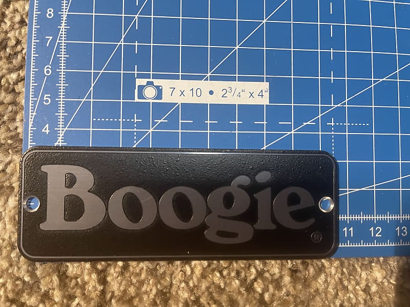 MESA BOOGIE AMP LOGO AMPLIFIER-METAL-BADGE NAMEPLATE-PART 354 | Reverb