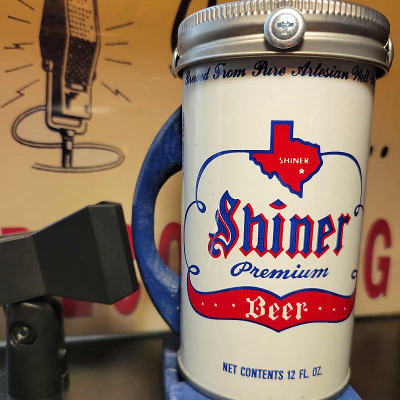 Lo Fi Beer Can Microphone - Texas Shiner | Reverb