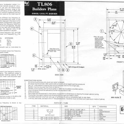 Electro-Voice TL806 Thiele Cabinet EVM 12L - Made by TRM | Reverb