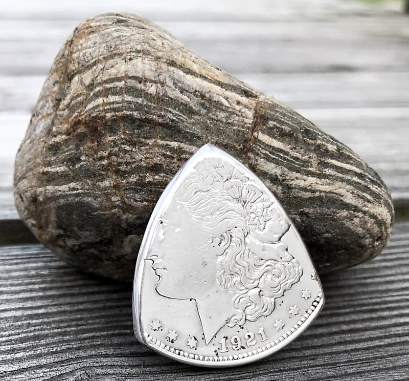 The Original Coin Guitar Picks US Morgan Dollar-90% | Reverb UK