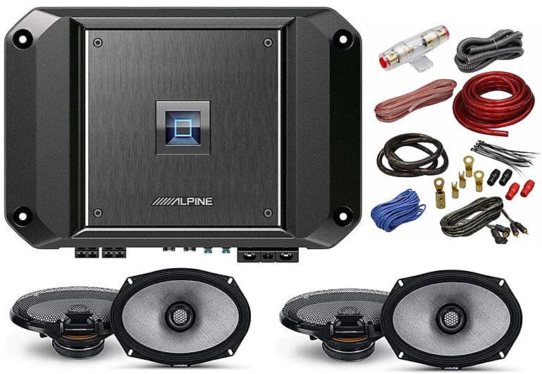 4 Alpine R2-S69 300W 6x9" 2-Way Speakers + R2-A60F 4-Channel | Reverb