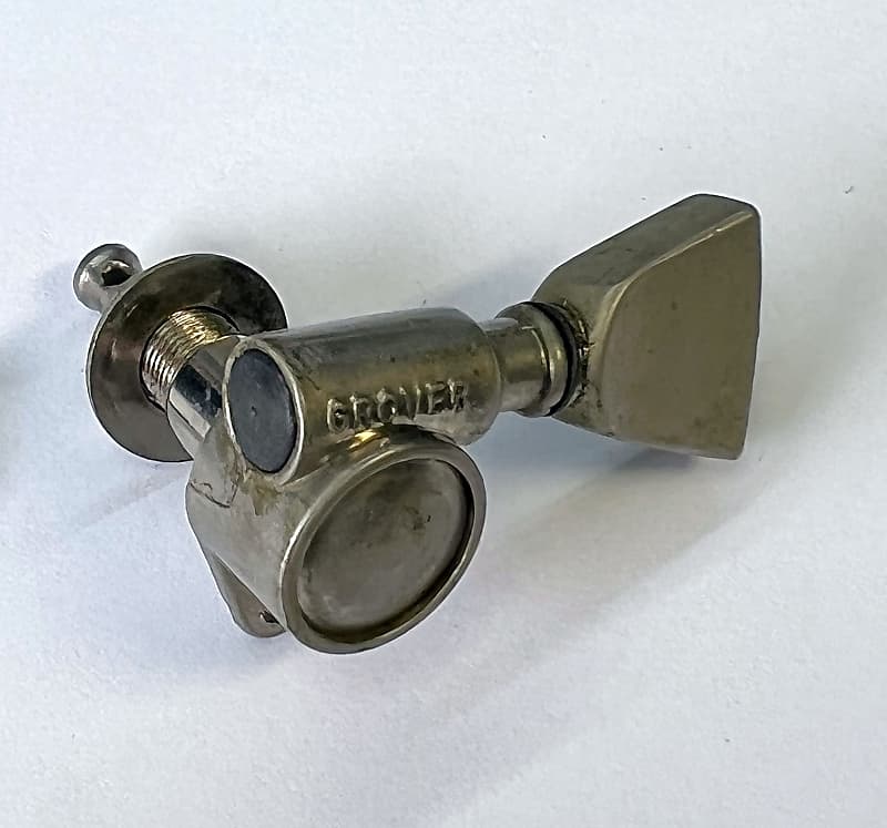 '70s Grover Roto-Matic Tuner - Nickel / Bass Side | Reverb