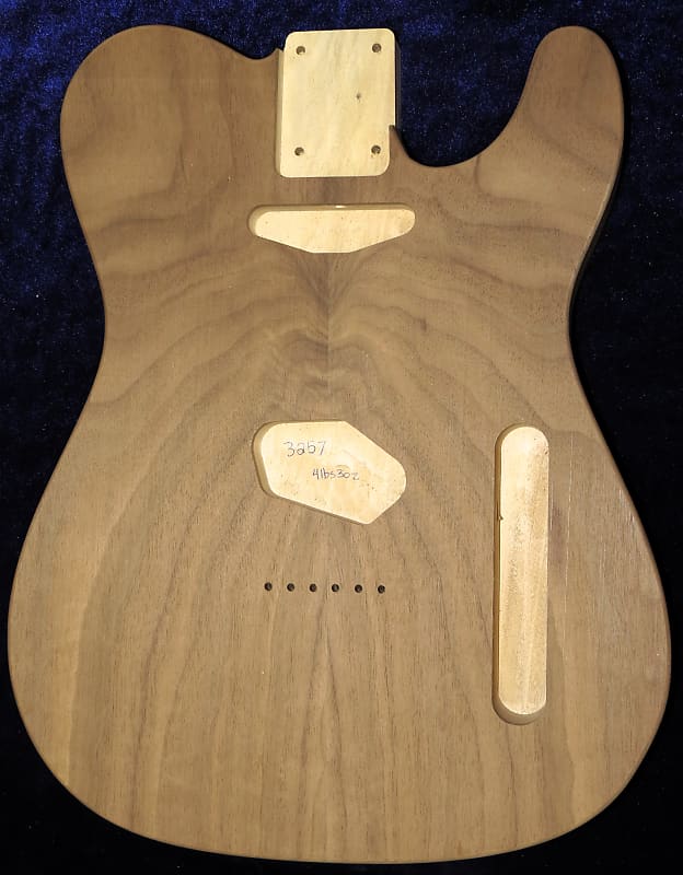 Black Walnut Top \ Aged Aspen Telecaster Tele Body 4lbs 3oz | Reverb