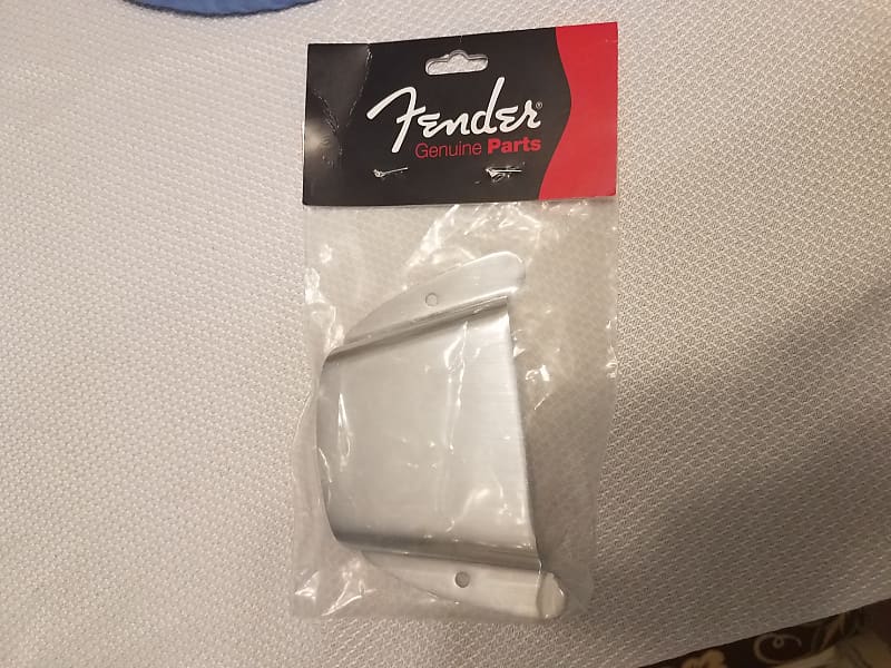 Genuine Fender USA P Bass Bridge Cover Chrome | Reverb