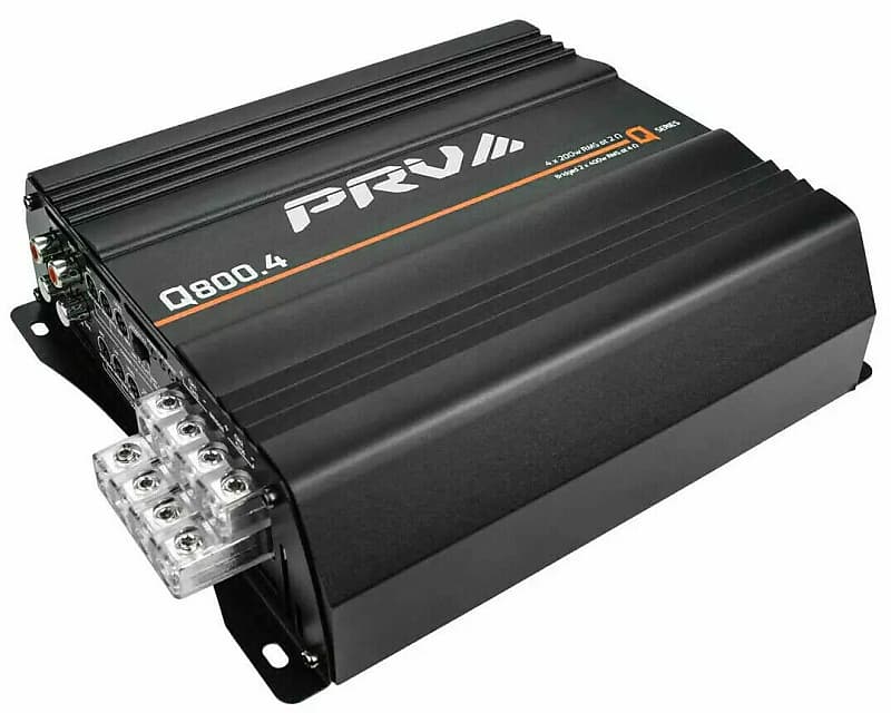 PRV Q800.4 2-Ohms Compact 4-Channel Car Audio Mini Amplifier | Reverb