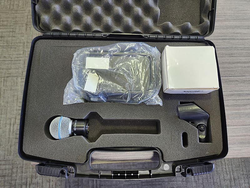 Shure PGX4 receiver + Beta SM58A capsule 2000s - Black | Reverb