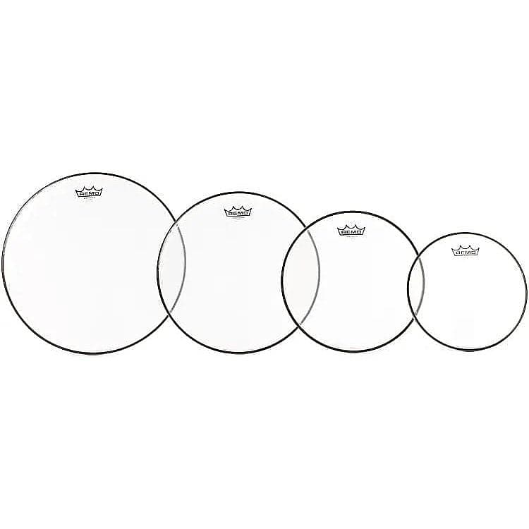 Remo Emperor Clear Tom Drum Head Pack 10/12/14/16 | Reverb