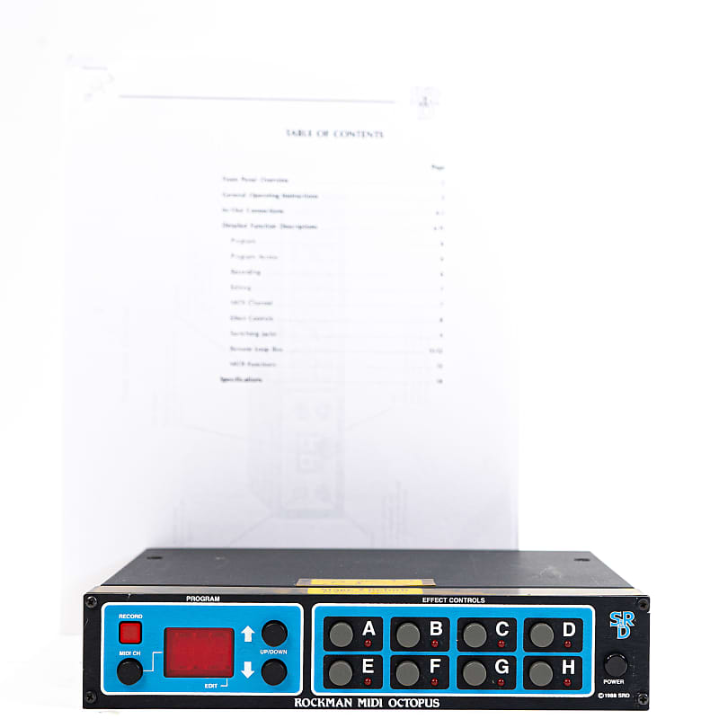Rockman MIDI Octopus Programmable Switcher + Manual * David | Reverb
