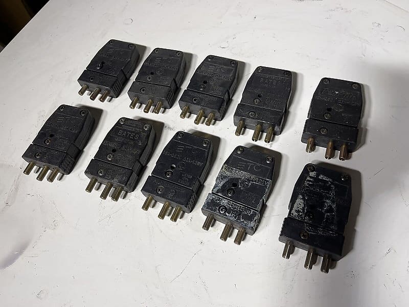 Bates Male Stage Pin Connector Stagepin | Reverb