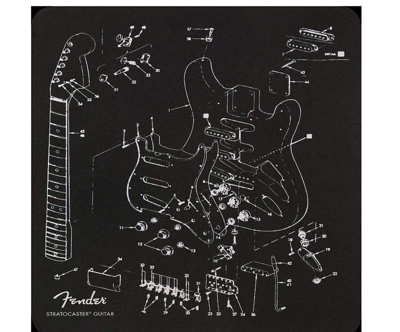 910-6108-003 Fender Exploded Stratocaster Guitar parts | Reverb