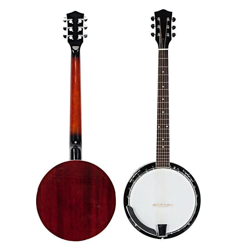 6 String Banjo w/ Closed Back 24 Brackets Head & Maple Neck | Reverb