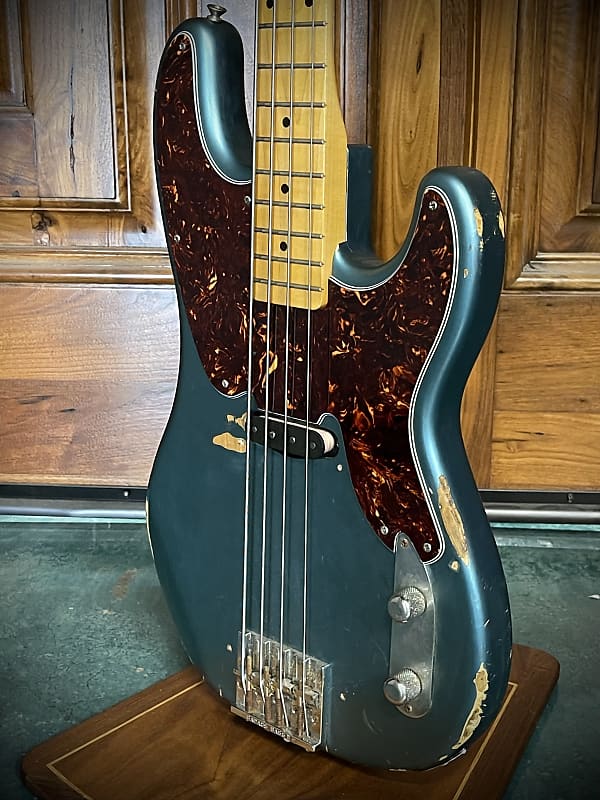 Fender/ Squire Precision Bass Partscaster - Lake Placid Blue | Reverb