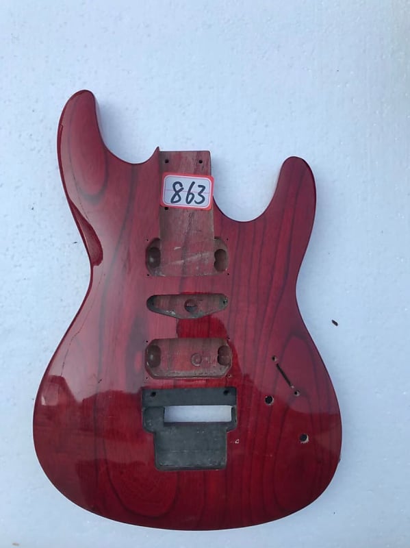 Transparent Red Electric Guitar HSH Body | Reverb UK