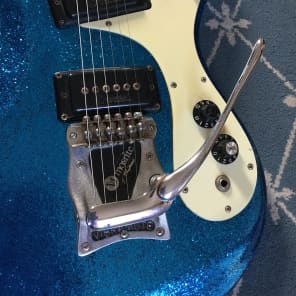 Mosrite The Ventures Electric Guitar circa 1966 Blue Sparkle | Reverb