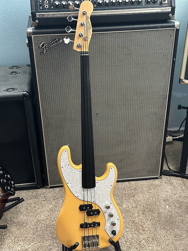 Warmoth Tele Partscaster FL Bass PJ 2000s - Capri Orange | Reverb