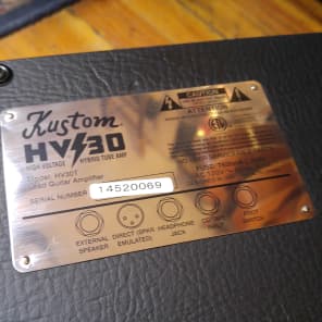 Kustom HV30 High Voltage Series 30W 1x12 Hybrid Guitar Combo | Reverb