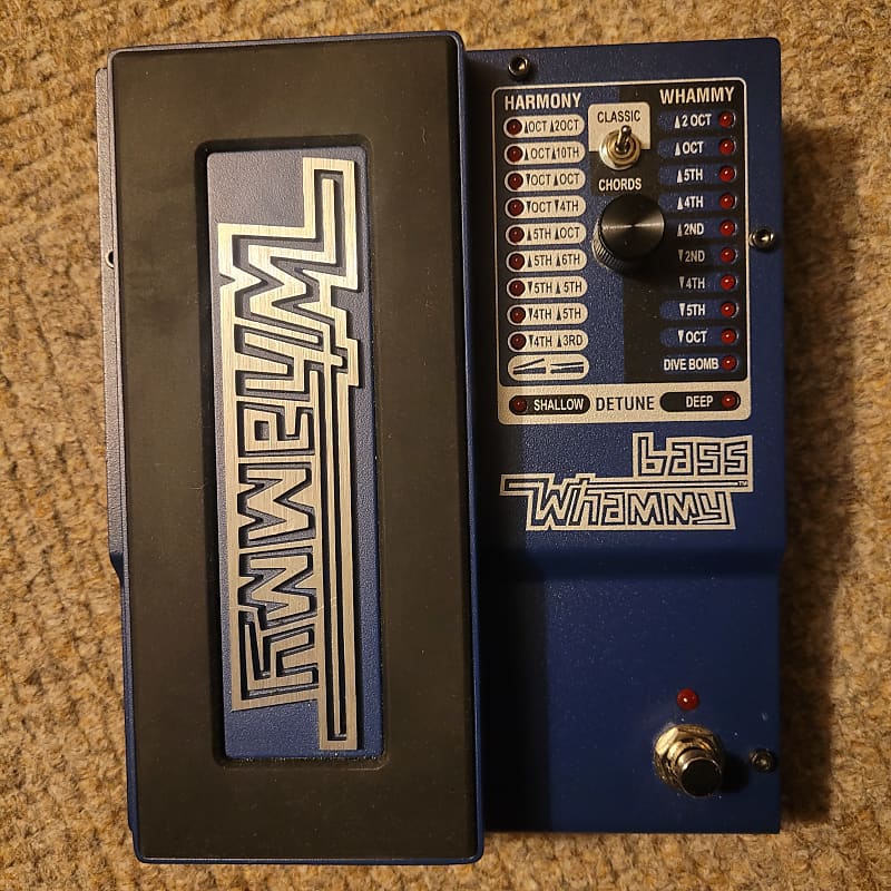 DigiTech Bass Whammy Pitch Shift Pedal 2010s - Blue | Reverb