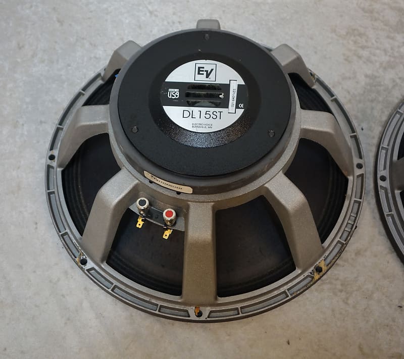 Pair of USA Electro-Voice EV DL15ST 1x15 speakers (sequential | Reverb