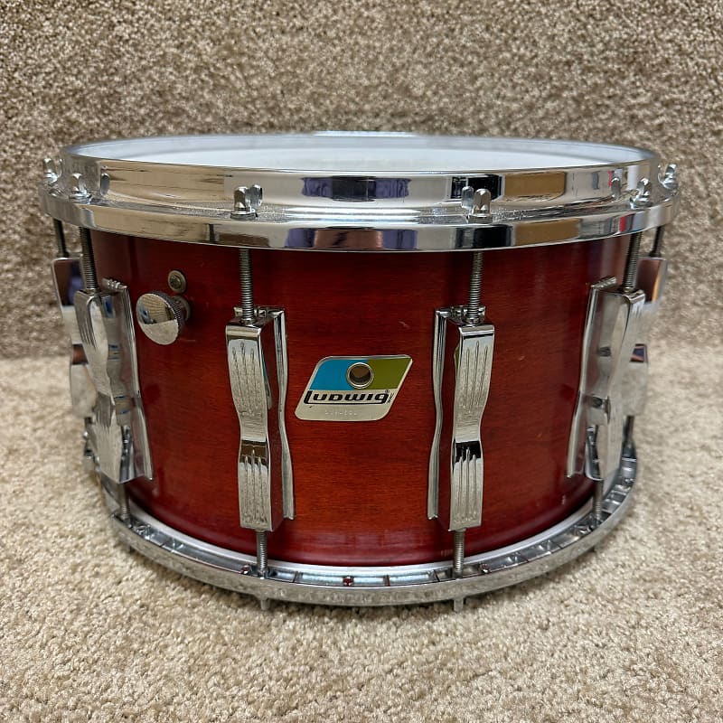 Ludwig Coliseum 14x8 Snare Drum Red Stain | Reverb