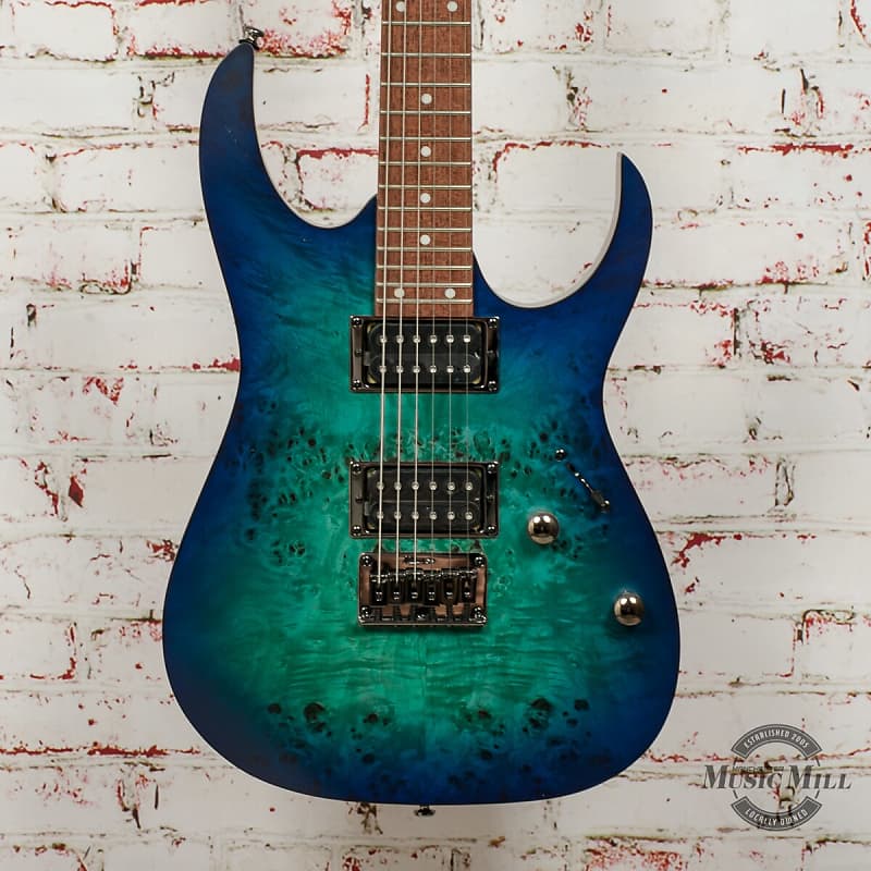 Ibanez RG421PBSBF Electric GuitarSapphire Blue Flat x4870 | Reverb