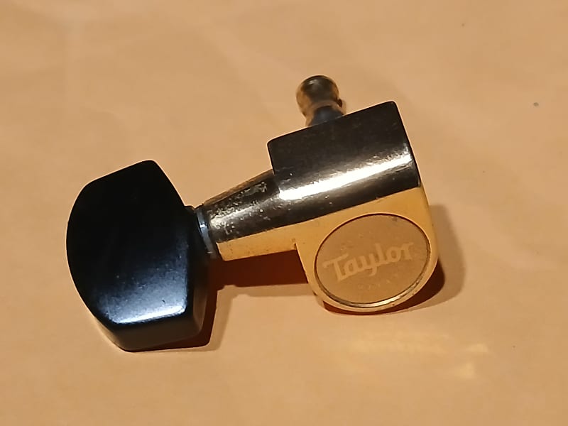 Taylor Guitar Tuning Key 18:1 - Gold/Ebony Tuner Head | Reverb