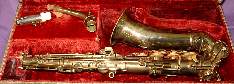 GETZEN Elkhorn model alto saxophone with case and mouthpiece | Reverb