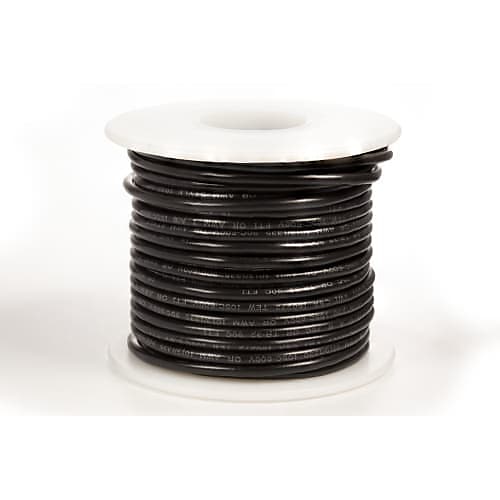 Black Wire - Weico, 18AWG Stranded, Top Coat Pre-Tinned, | Reverb