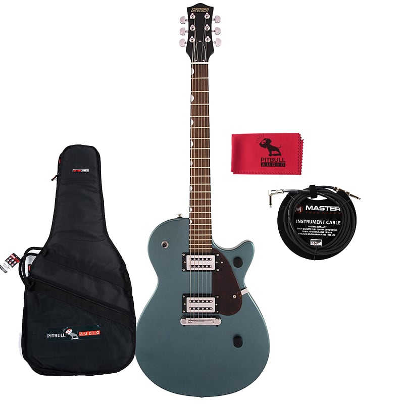 Gretsch G2210 Streamliner Junior Jet Club Guitar, Gunmetal w/ | Reverb