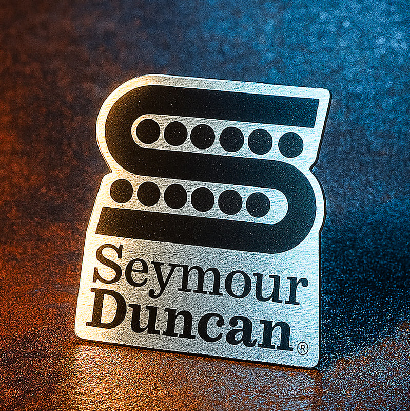 SEYMOUR DUNCAN GUITAR PICKUPS CHROME SILVER FOIL STICKER | Reverb