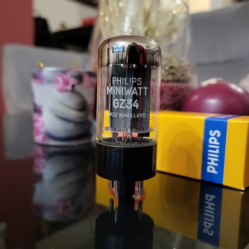 Mullard Blackburn (Philips label) GZ34 5AR4 Year 1965,OO | Reverb