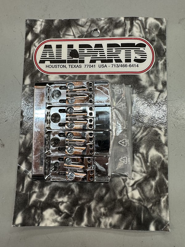 ABM Eight string bass bridge BB 3208 010 Chrome 8 - Chrome | Reverb