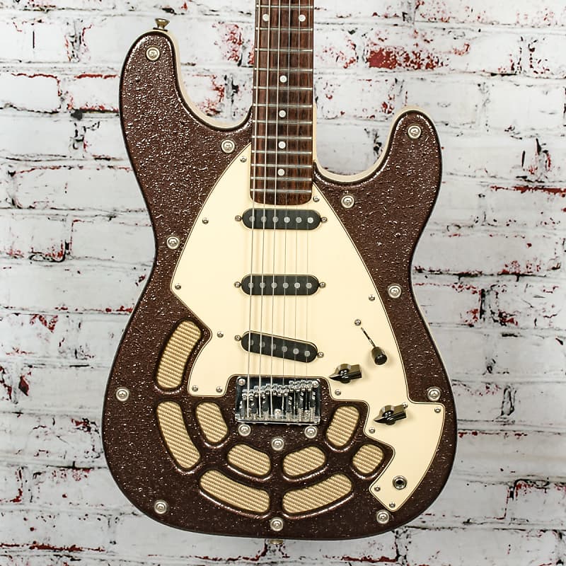 Lindert Thumbs Up Electric Guitar, Brown Metallic w/ Case | Reverb