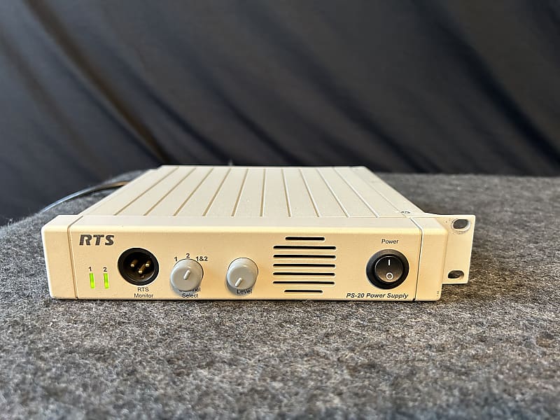 RTS Telex PS-20 Two-Wire Intercom Power Supply w/ Rack Mounts | Reverb