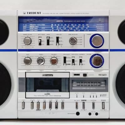 Vintage Trident CX-473F Boombox Ghettoblaster Stereo Radio | Reverb