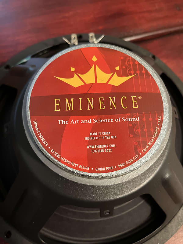 Pair of Eminence Dongguan Red 10 inch 4 ohm speakers | Reverb