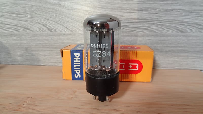 Very rare NOS NIB MULLARD GZ34 5AR4 Philips label 1962 UK | Reverb