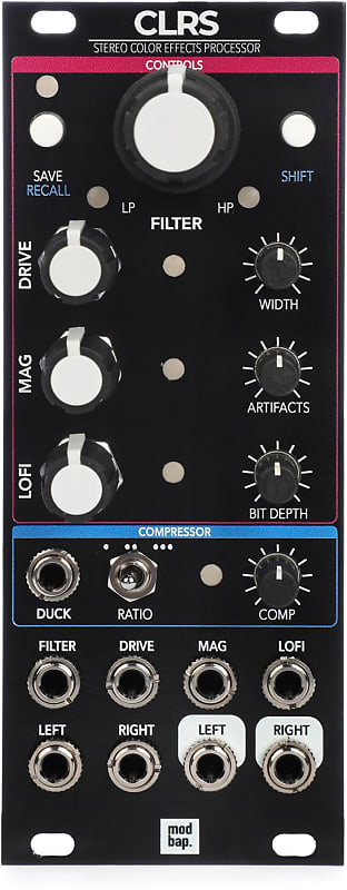 Modbap Modular CLRS Stereo Color Effects Processor Eurorack | Reverb