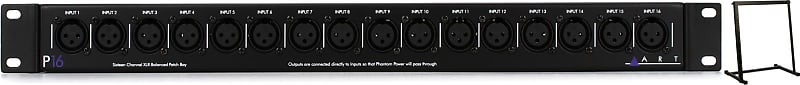 ART P16 16-channel XLR Balanced Patchbay Bundle with On-Stage | Reverb