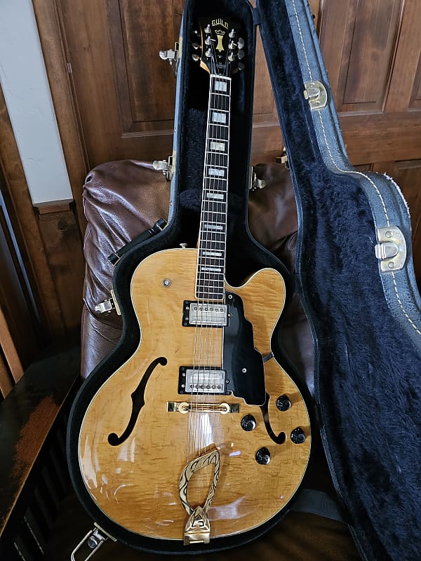 Guild X-170 Manhattan Blonde Flame Archtop Hollowbody With | Reverb