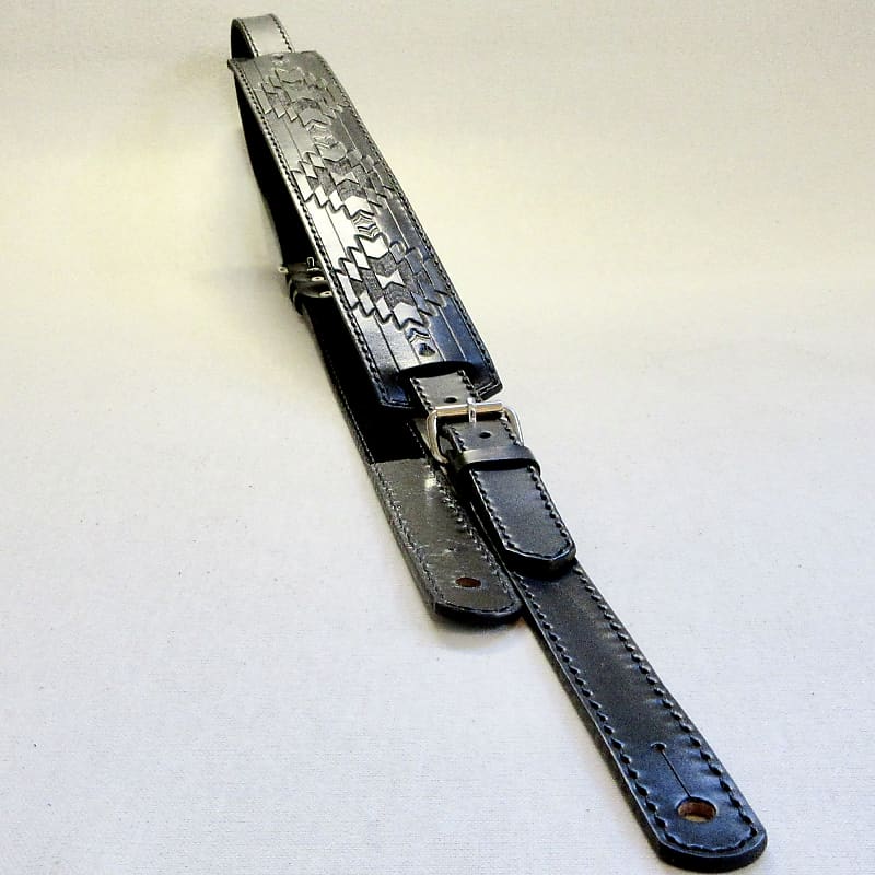 WIZARD LEATHER black leather/narrow type, st212 | Reverb