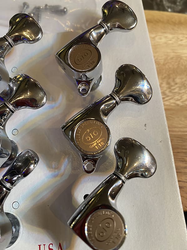 Gotoh 510 Locking Guitar Tuners, 1:18 ratio Chrome | Reverb