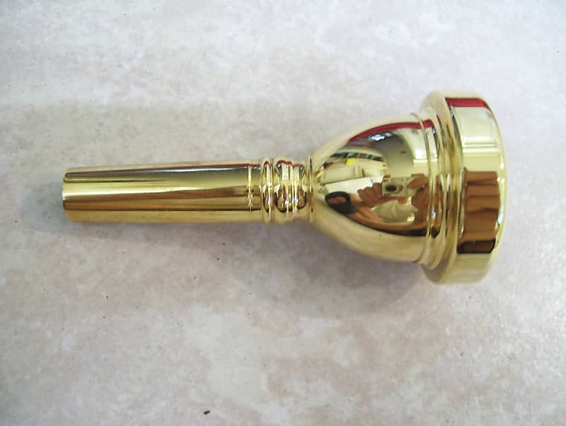 Gold trombone mouthpiece, 6 1/2AL size. New | Reverb