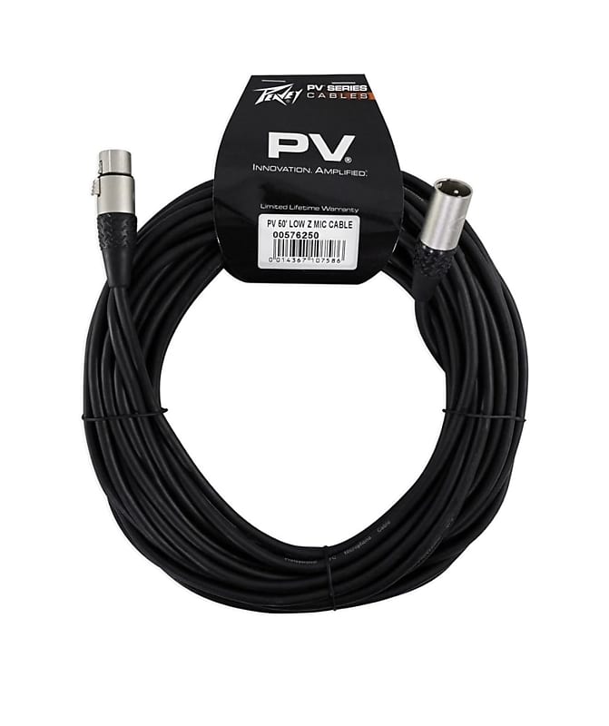 PEAVEY PV 50FT XLR MICROPHONE CABLE | Reverb