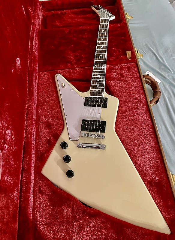 Left Handed Gibson '70s Explorer 2022 Classic White w/ Case & | Reverb