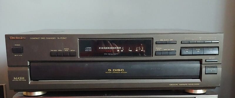 Technics SL-PD647 - 5 Disc CD Carousel Changer Player - | Reverb