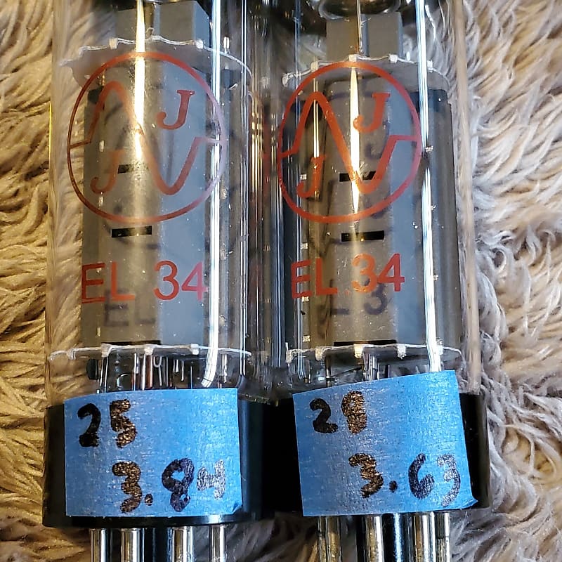 Tubes El34 JJ Electronics Matched Set. | Reverb Australia