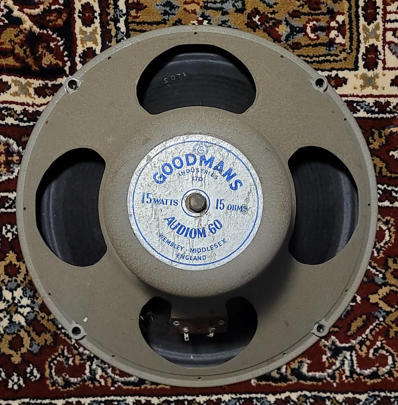 VINTAGE 12" GOODMANS AUDIOM 60 ALNICO 15-Ohm 15W SPEAKER | Reverb
