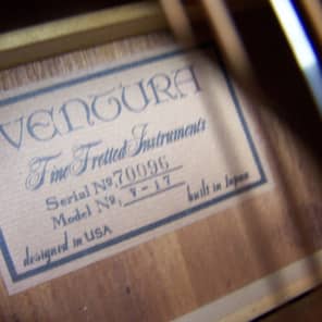 VENTURA V-17 made in Japan 12 String Acoustic Guitar | Reverb